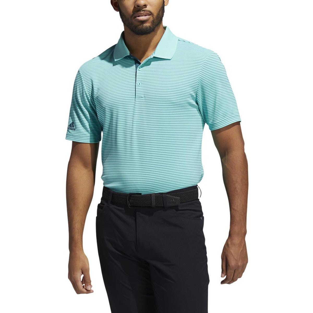 Adidas Performance 2-Color Stripe Polo – Golf HQ
