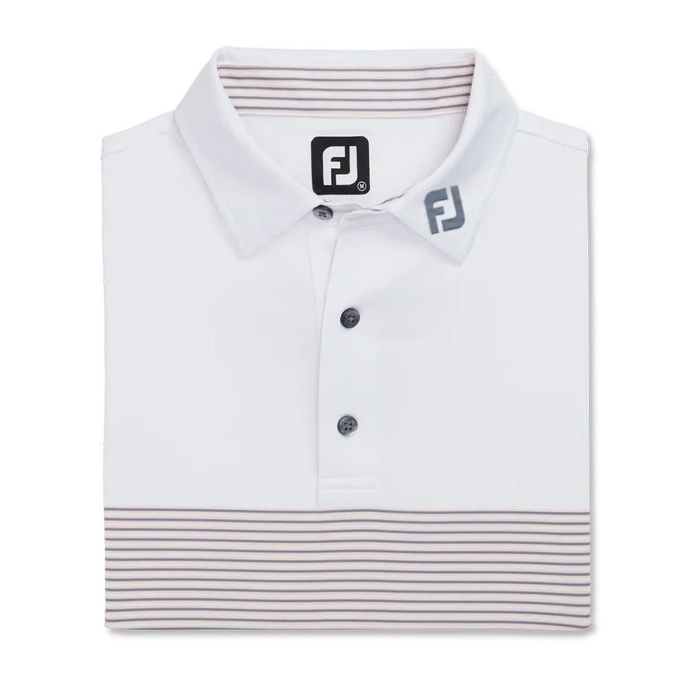 FootJoy Lisle Color Block Self Collar Polo - FJ Logo – Golf HQ