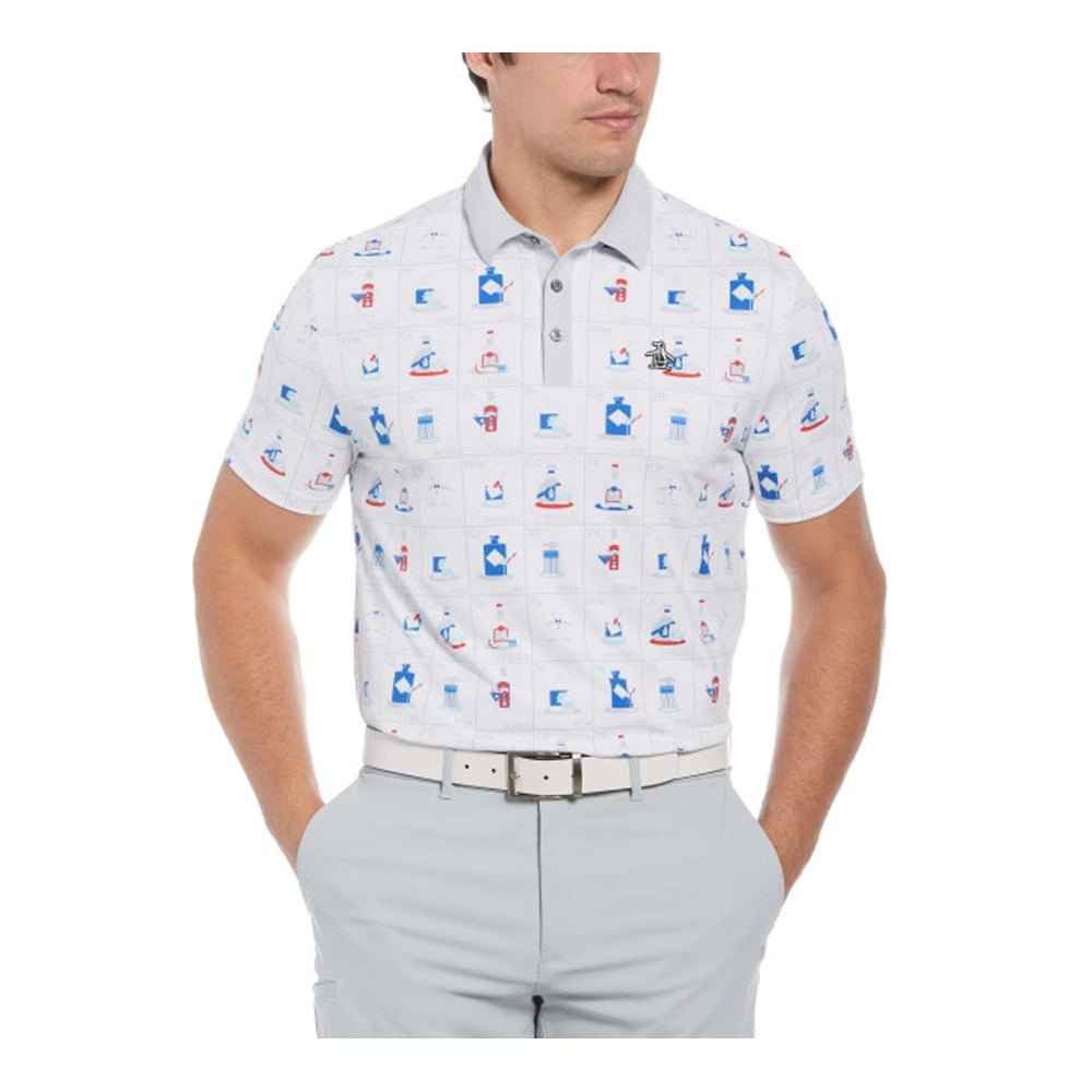 Original Penguin Pete's Flash Cards Print Polo – Golf HQ