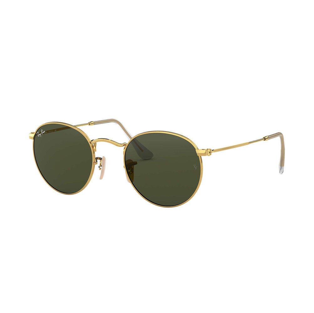 Ray-Ban Round Metal - Gold/Green Classic G-15 – Golf HQ