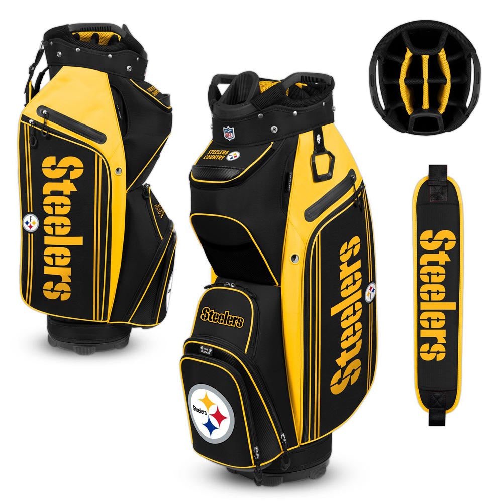 WinCraft NFL Pittsburgh Steelers The Bucket Cart Bag – Golf HQ