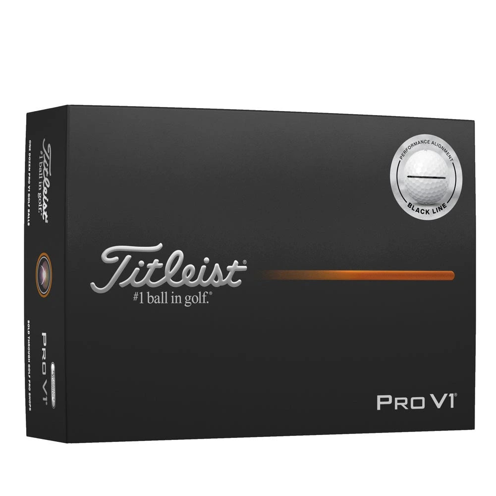 Titleist Pro V1 Performance Alignment Golf Balls - Black – Golf HQ