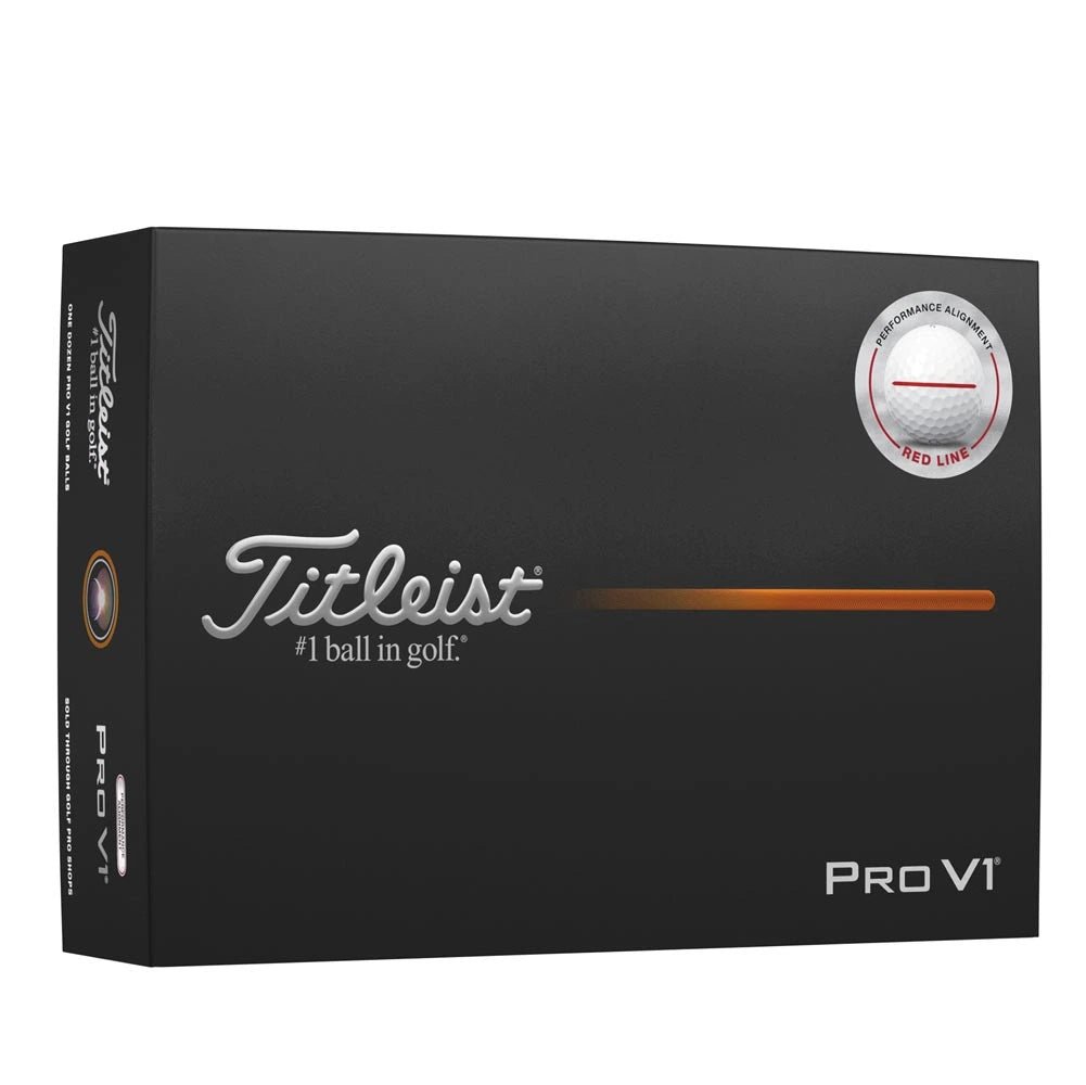 Titleist Pro V1 Performance Alignment Golf Balls - Red – Golf HQ