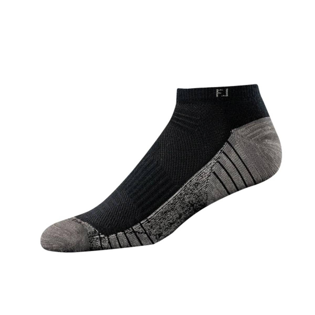 FootJoy TechSof Tour Low Cut Golf Sock - Black | GolfHQ – Golf HQ